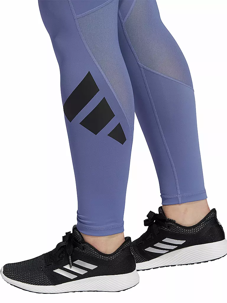 ADIDAS Damen Fitnesstight Techfit Logo blau