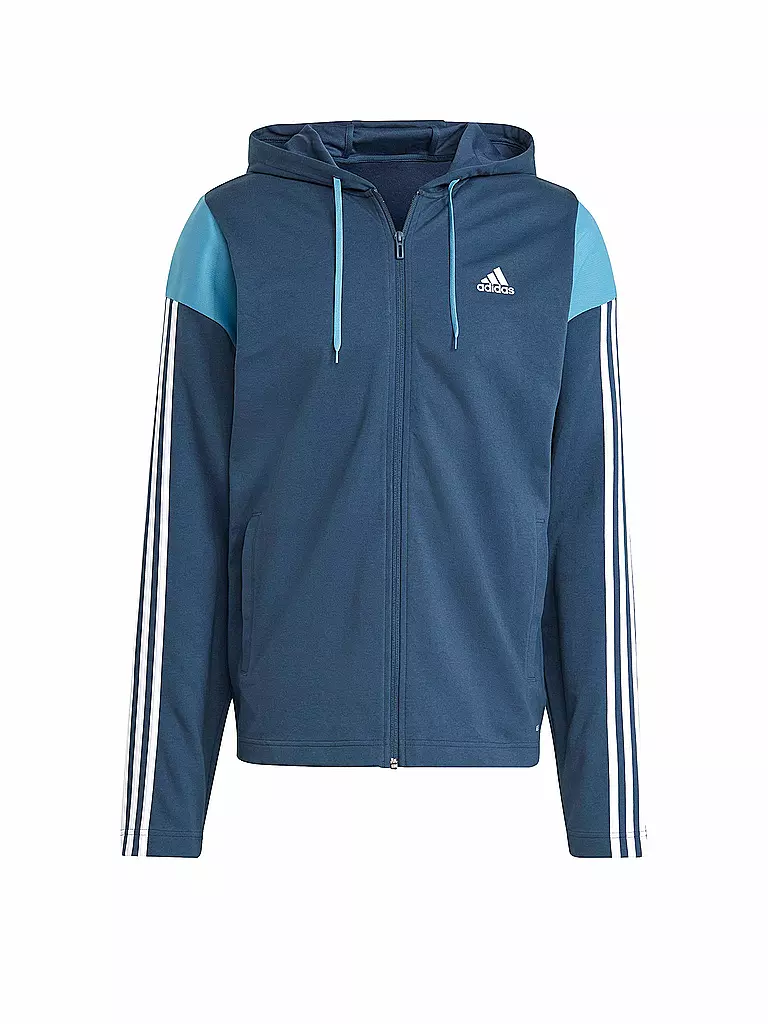 Adidas Herren Trainingsanzug Sportswear Ribbed Insert Blau