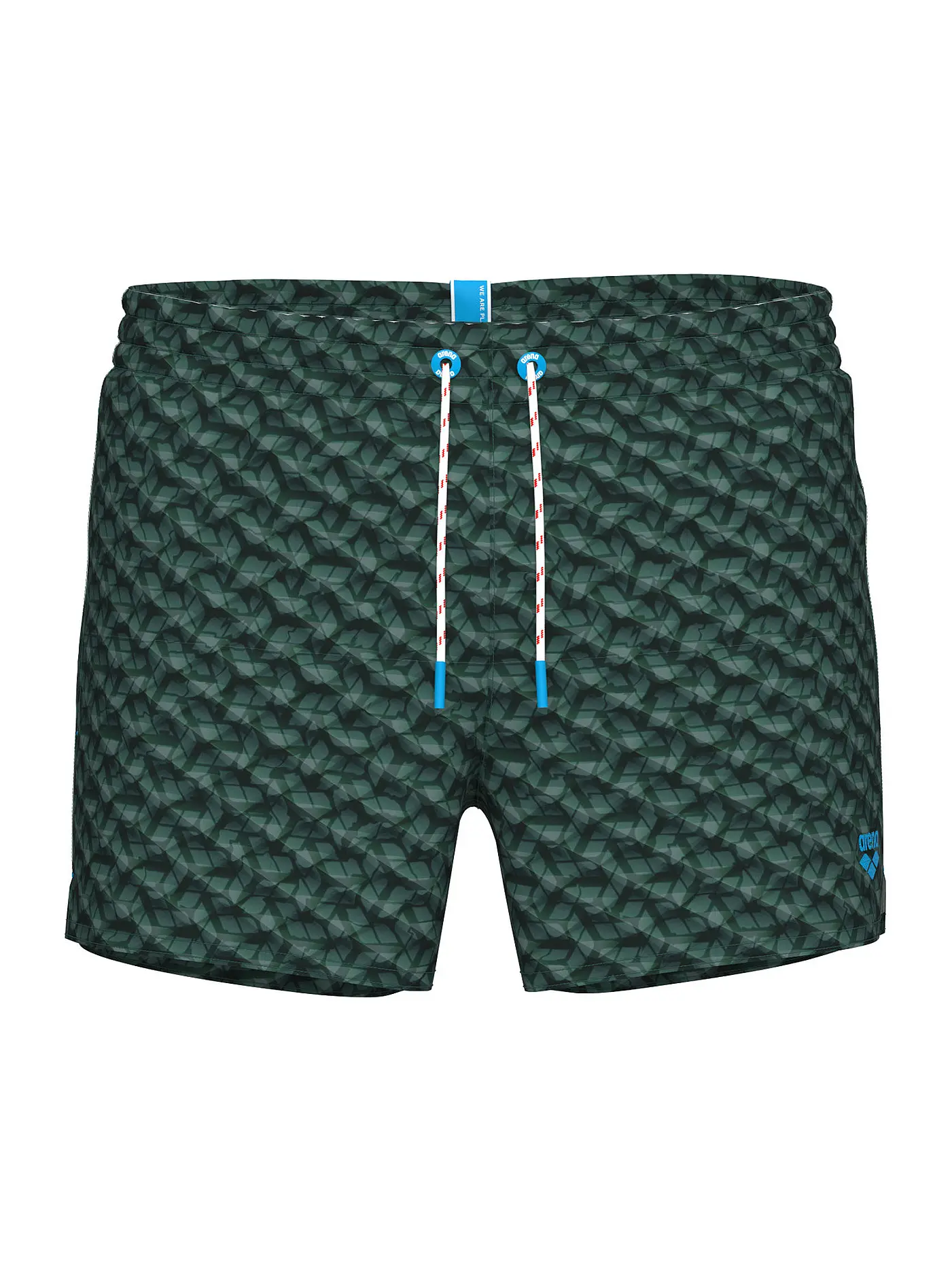 ARENA Herren Badeshort Water Prints dunkelgrün