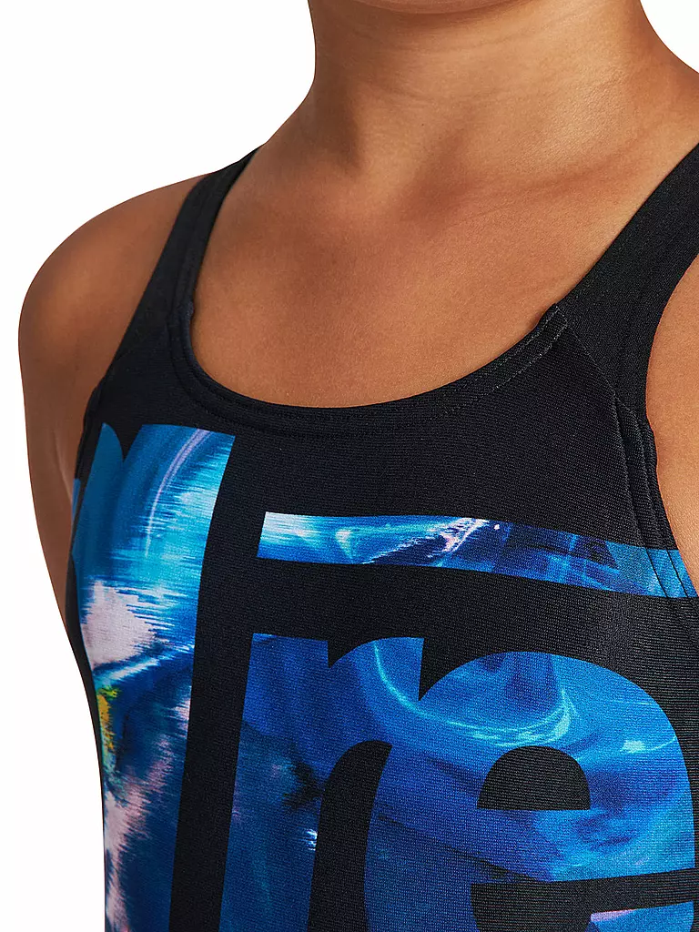 ARENA Mädchen Badeanzug schwarz