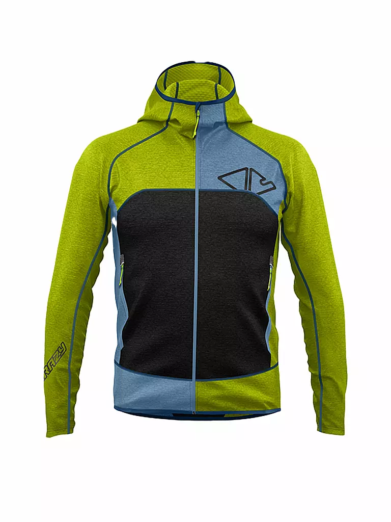 CRAZY Herren Fleecejacke Pull Resolution Light grün