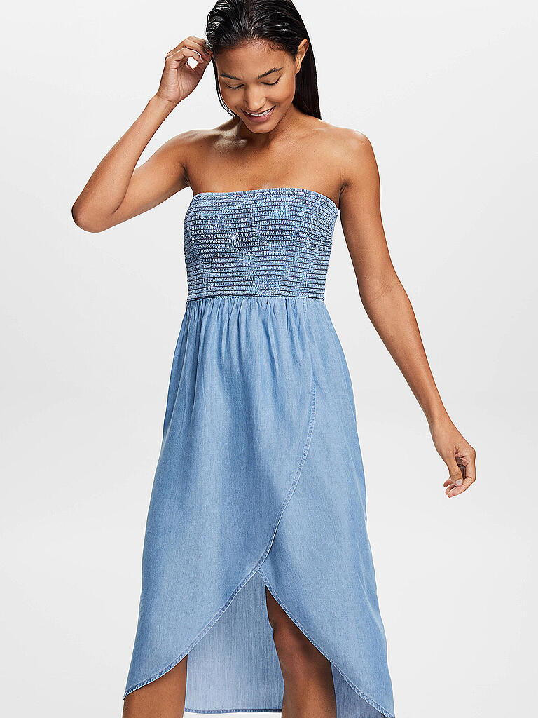 ESPRIT Damen Strandkleid blau