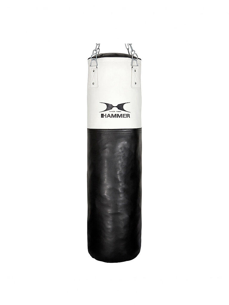 HAMMER Boxsack Premium White Kick 120cm schwarz