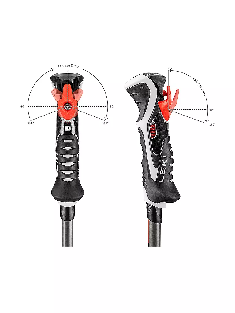 LEKI Skistöcke Carbon 14 3D schwarz