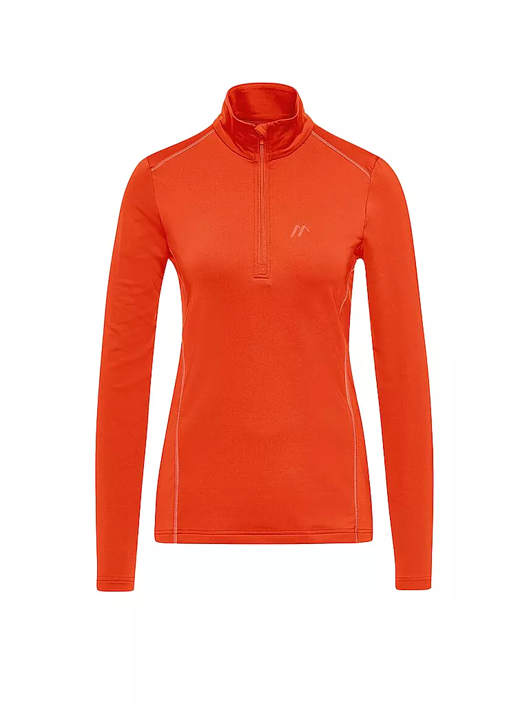 MAIER Damen Unterzieh Zipshirt Jenna orange