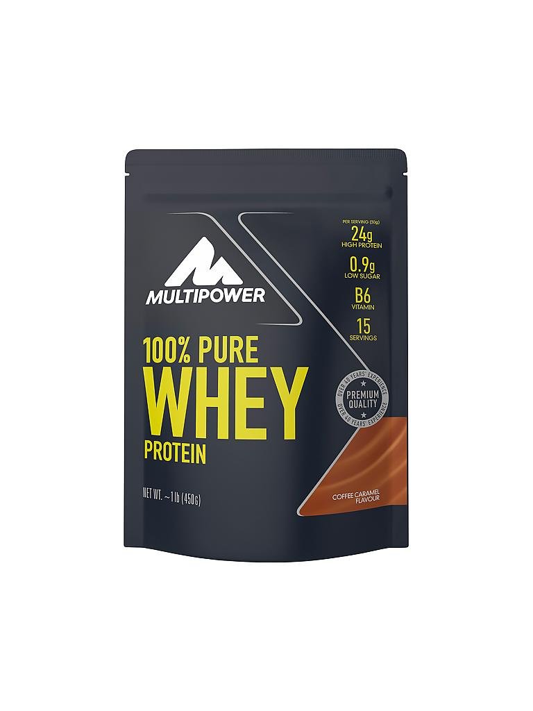 MULTIPOWER Proteinpulver 100% Pure Whey Protein 450g Coffee Caramel ...