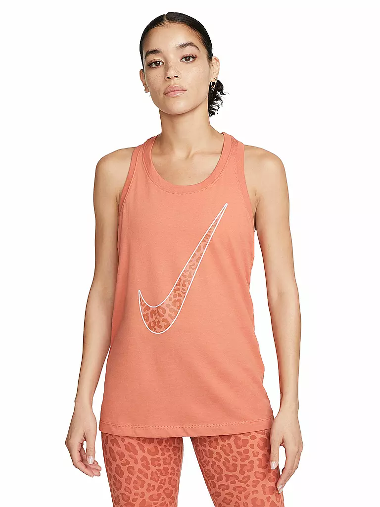 NIKE Damen Fitnesstank Dri-FIT orange