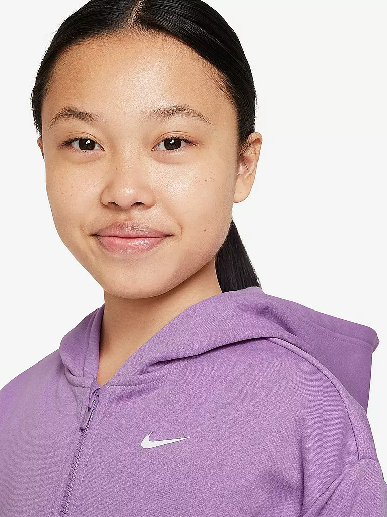 NIKE Mädchen Kapuzenjacke Therma-FIT lila