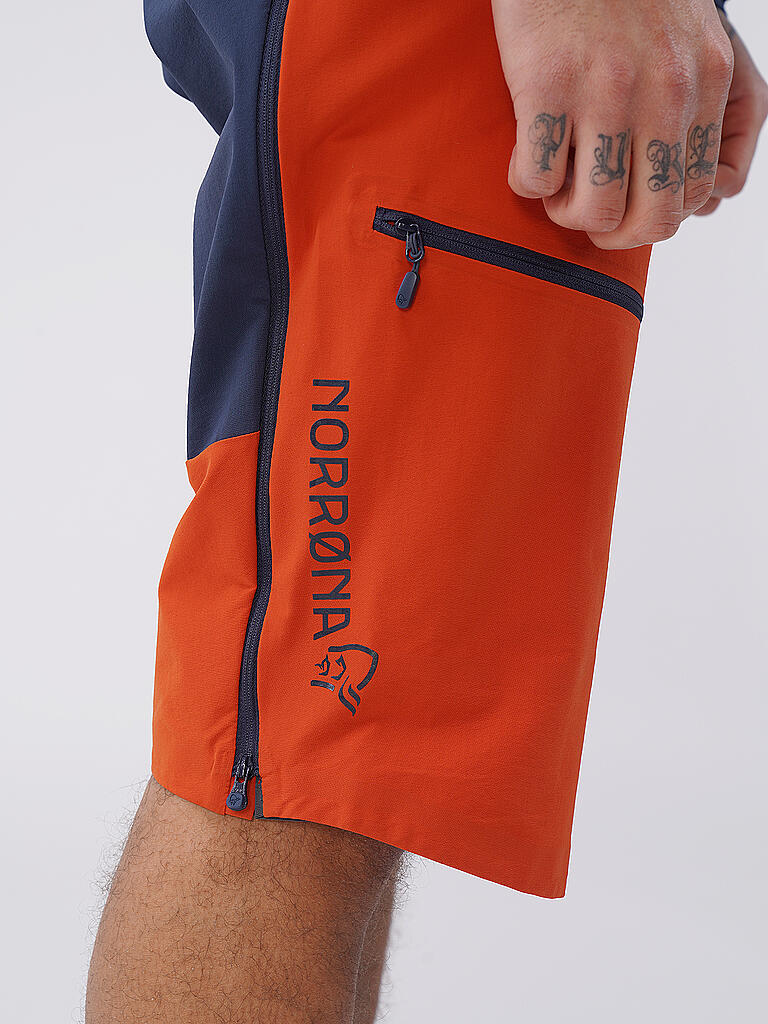 NORRØNA Herren Wandershort Fjora flex1 Mid Weight dunkelrot