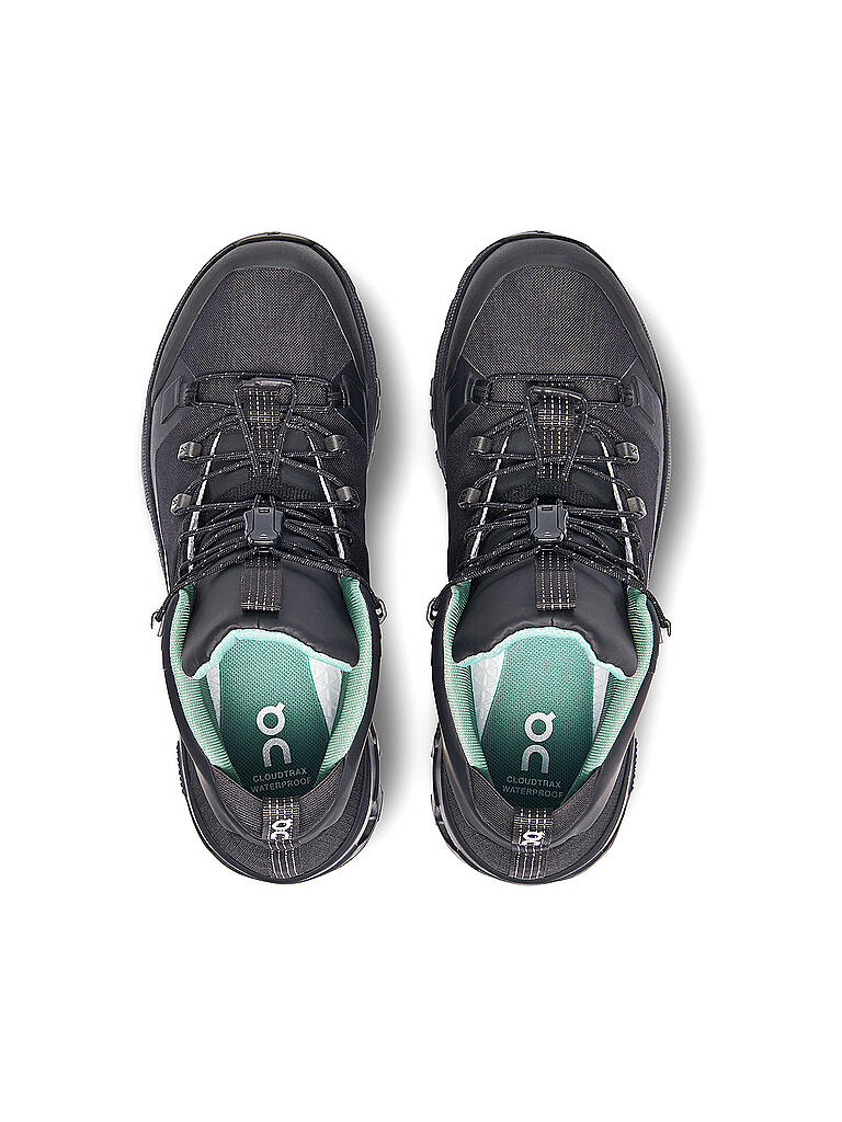ON Damen Wanderschuhe Cloudtrax Waterproof BLACK schwarz