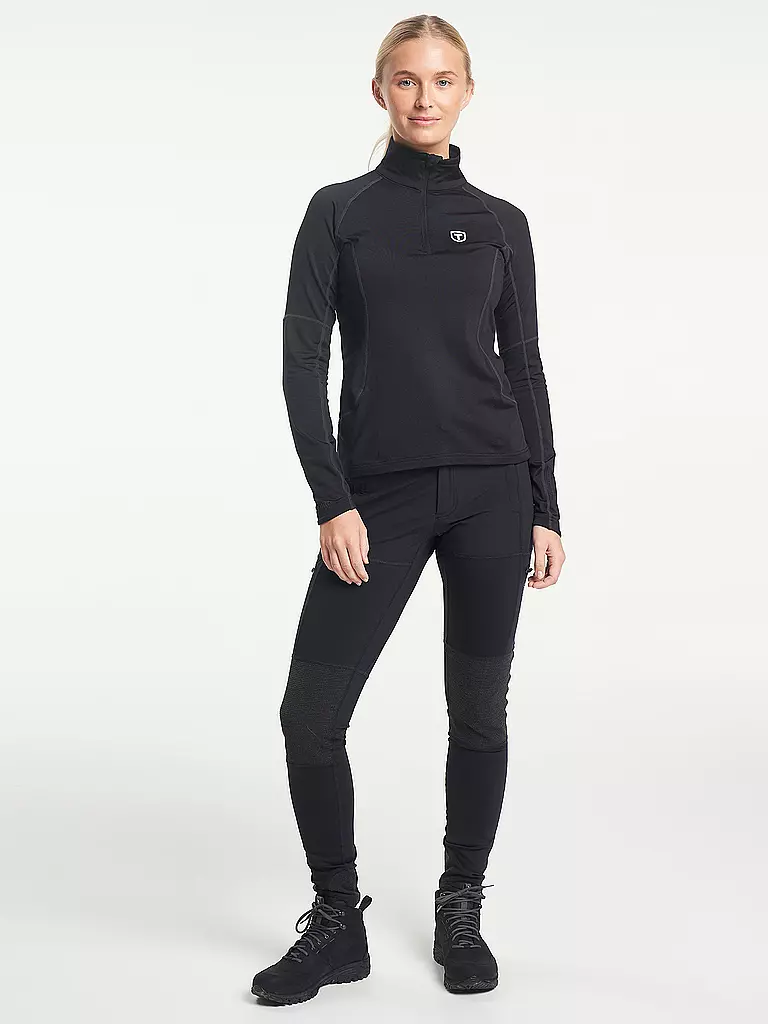 TENSON Damen Ski Unterzieher Txlite Midlayer Half Zip schwarz