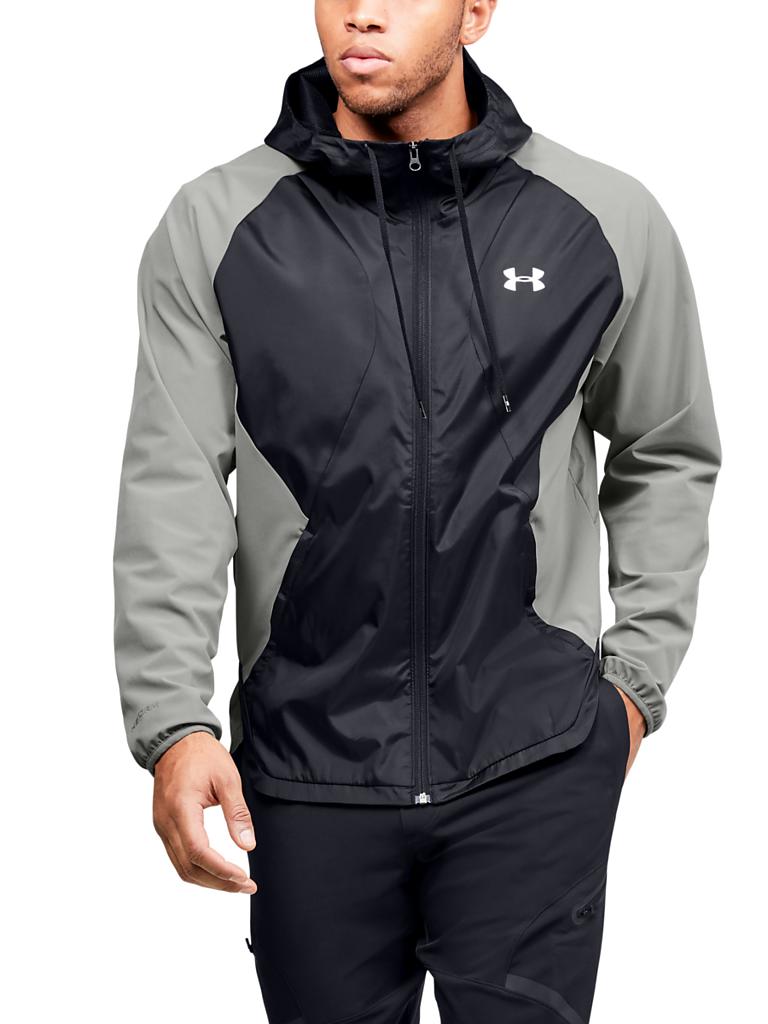 UNDER ARMOUR Herren Jacke UA Stretch Woven Hooded schwarz | L